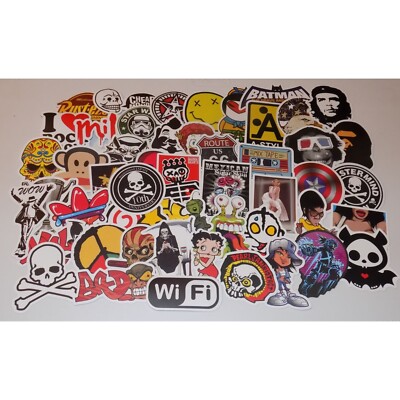 Assorted Pack #39 Stickers, Decals - Batman, Skateboard, Laptop, Funny ...