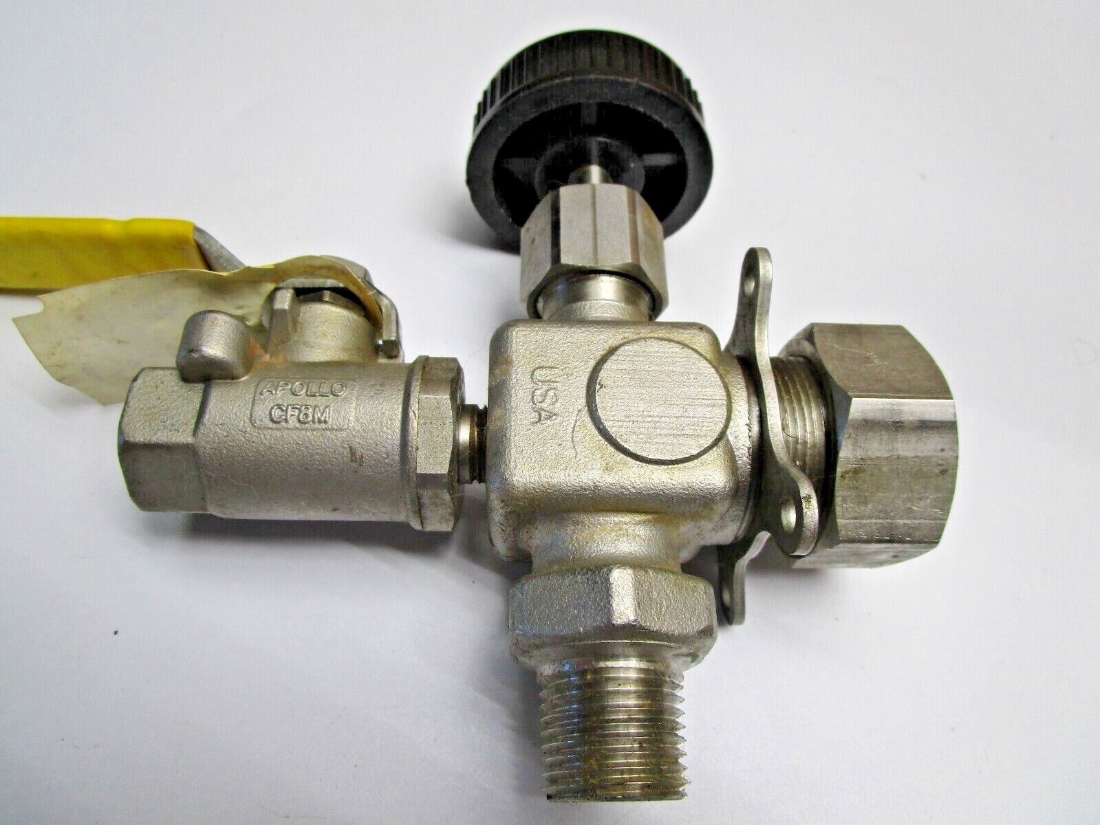 APOLLO 76-801-01A 1/4" 2000 WOG STAINLESS STEEL CF8M BALL VALVE WITH ...