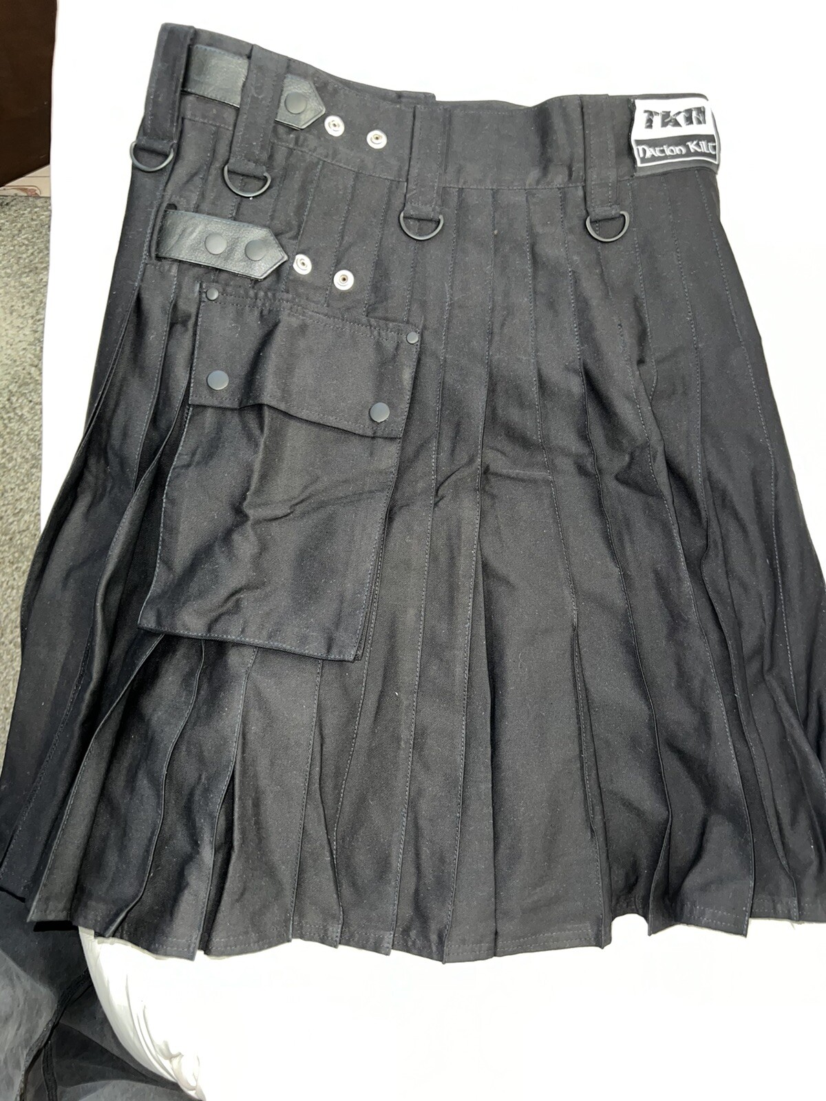 TKN Nation Black Utility Kilt - Size 34, Length 24” Utilikilt | eBay