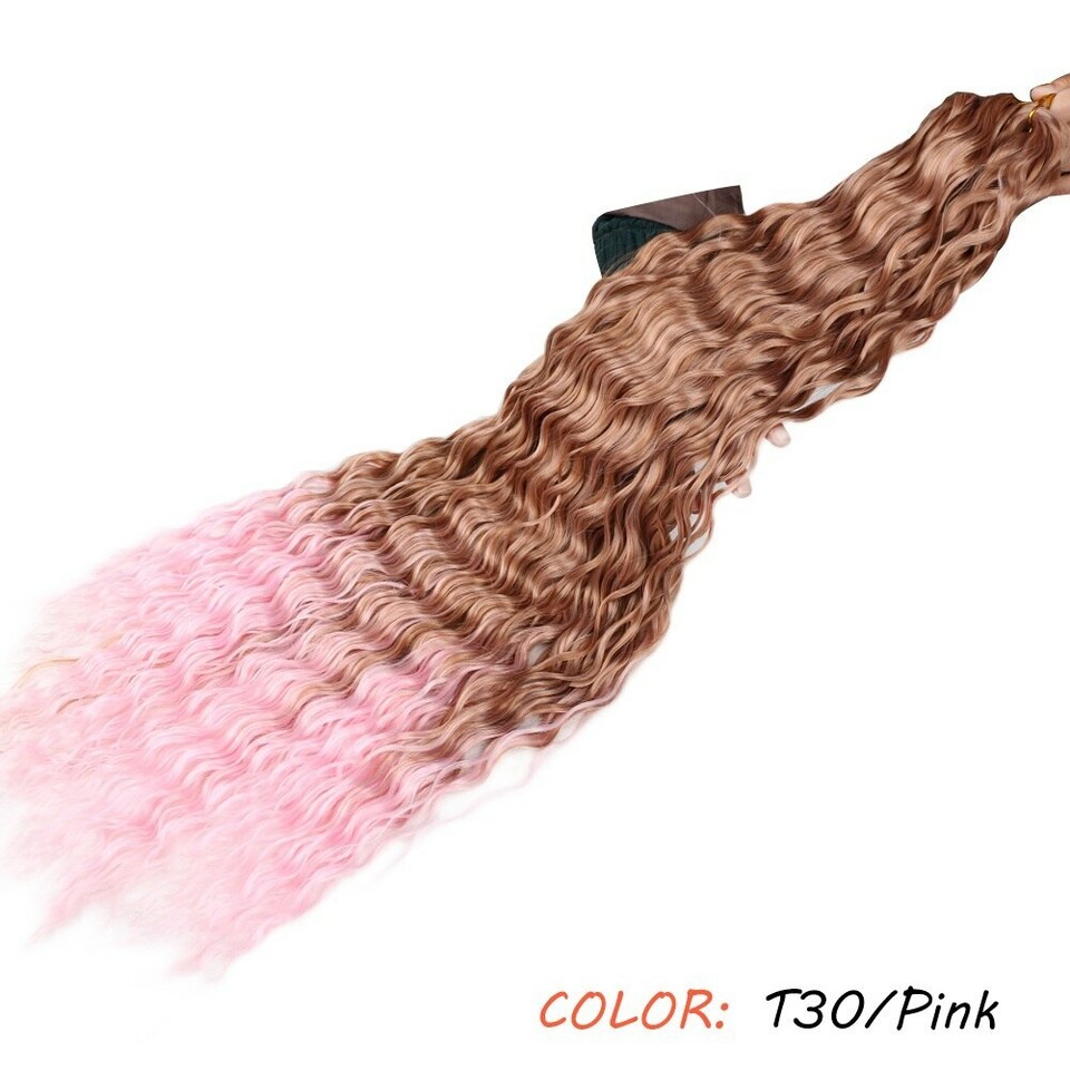 32 Inch Synthetic Deep Wave Hair Crochet Braids Wave Braiding Hair ...