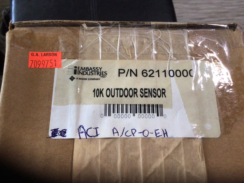 Embassy Industries Onex Condensing Boiler Outdoor Sensor 62110000 For ...