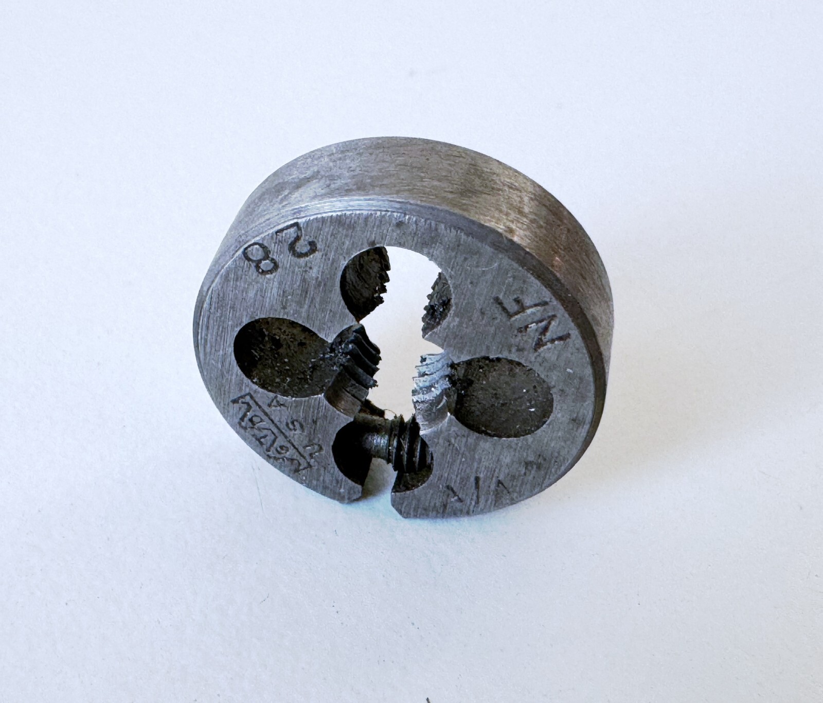 GTD 1/4-28 NF Round Adjustable Button Die 13/16" OD X 1/4" Thick RH 1/4 ...