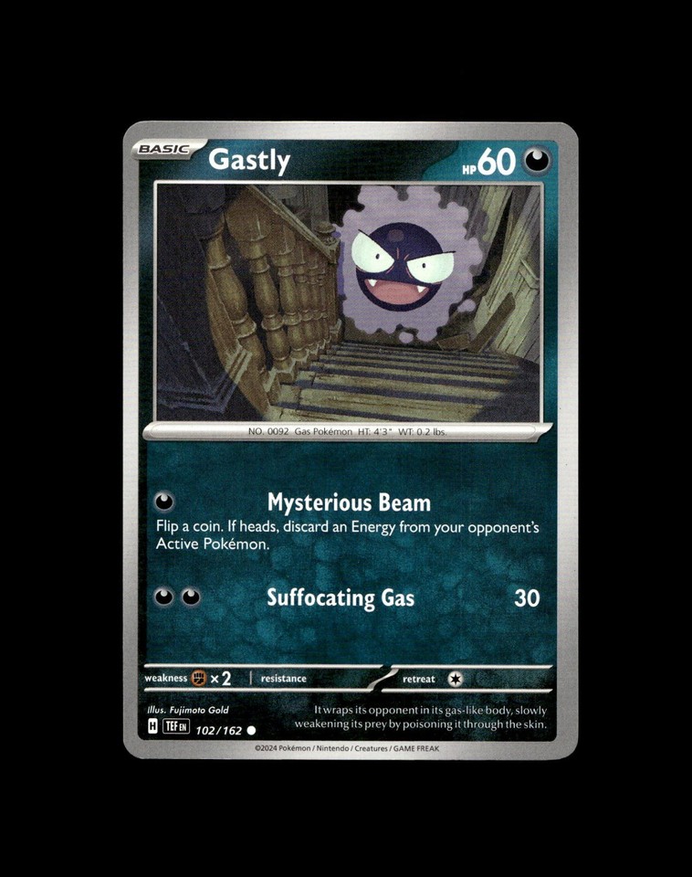 Gastly Haunter Gengar Pokemon Card! Holo/Reverse Holo EX VMAX V GX Rare ...