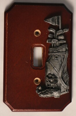 Wall Light Switch case with protruding golf bag for golf fans | eBay