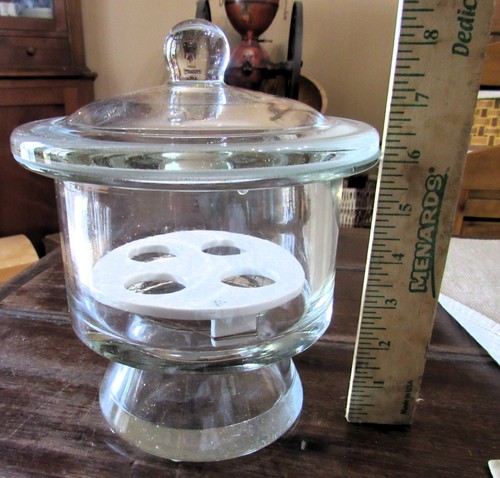 Vintage DESICCATOR with COORS insert and Glass Lid | eBay