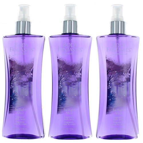 Twilight Mist by Body Fantasies, 3 Pack 8Oz Fragrance Body Spray Women ...