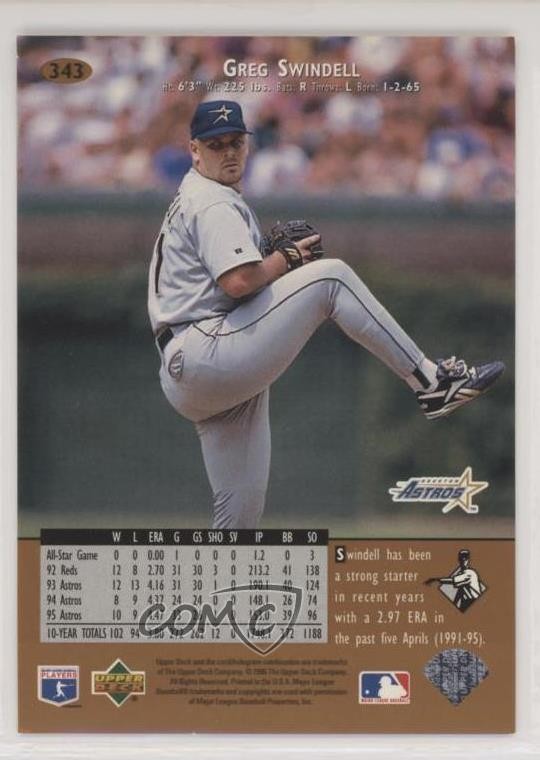 1996 Upper Deck Greg Swindell #343 | eBay