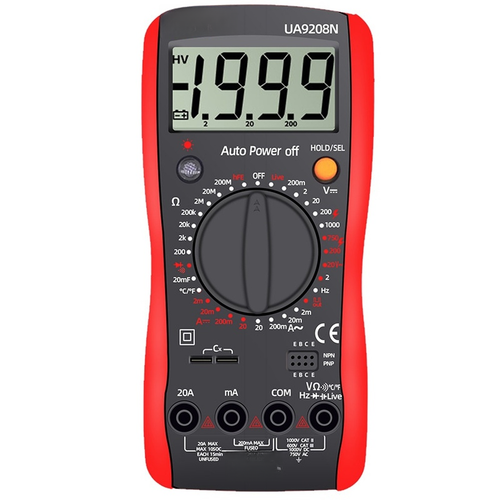 Digital Multimeter Large LCD Screen Data Hold Function Sound And Light ...