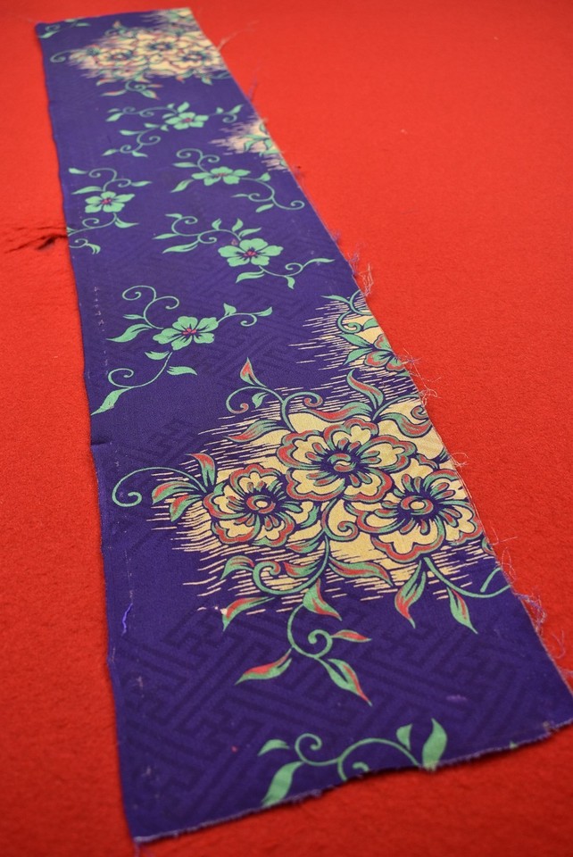 Japanese Fabric Silk Textile Vintage Kimono Antique BORO Patch Dyed 31 ...