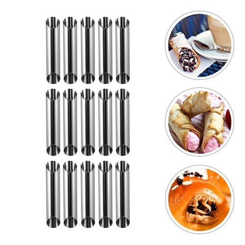 15 PCS Croissant Mold Kitchen Forms Mould Cannoli Making Molds Baking ...