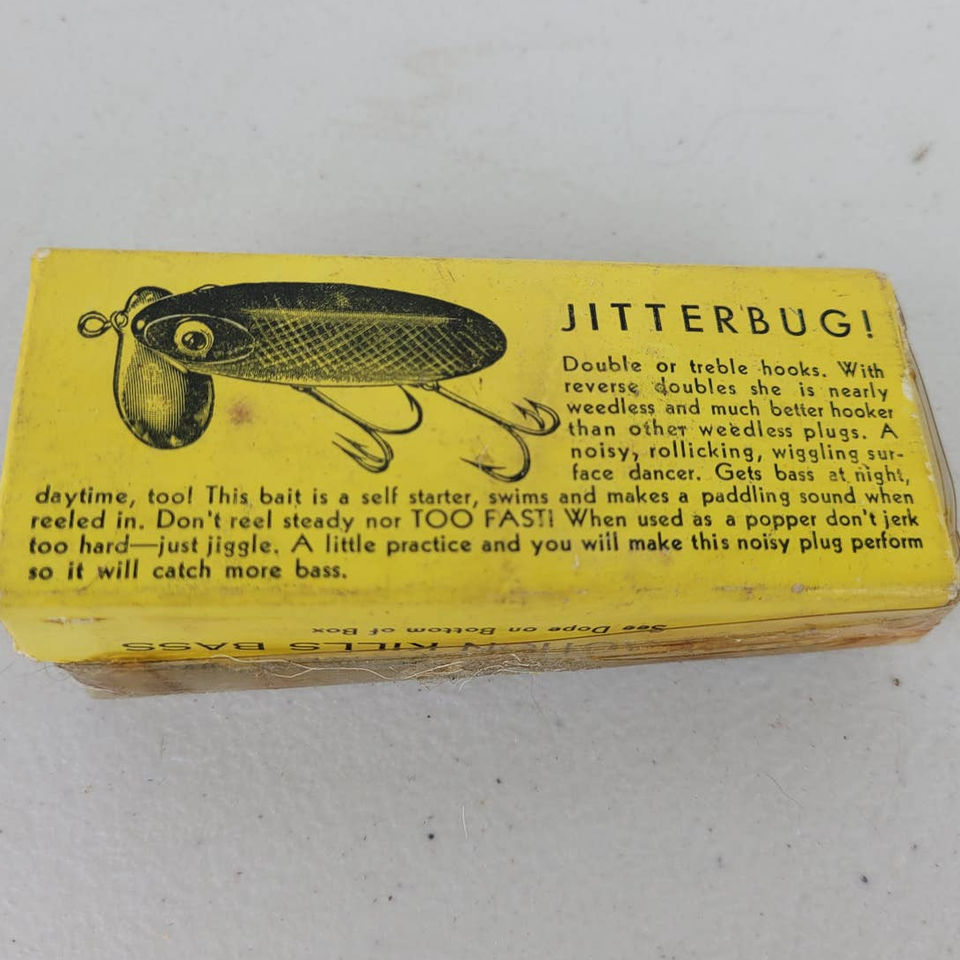 Vintage 1950s Fred Arbogast JITTERBUG Fishing Lure in the Original Box ...