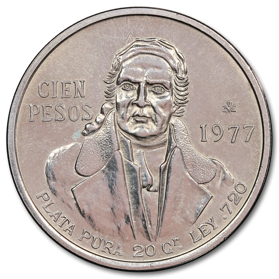 Mexico - 100 Pesos 1977 - Silver - José Maria Morelos - Mexico - KM.483 Coin | eBay