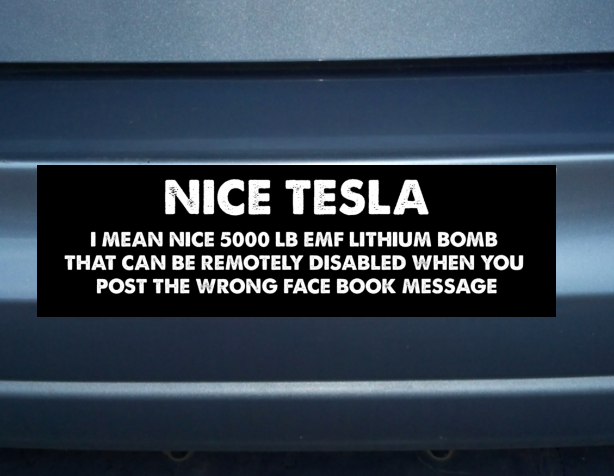 Tesla bumper stickers for cars trucks vinyl window decals Gen-Z Elon ...