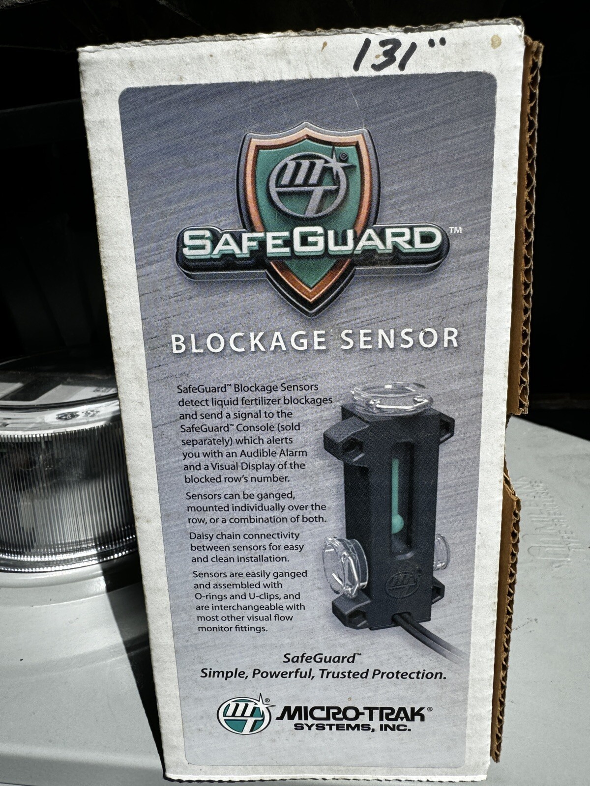 New 01838 SAFEGUARD SENSOR COLUMN 3" CABLES Fertilizer NIB Micro-Trak ...