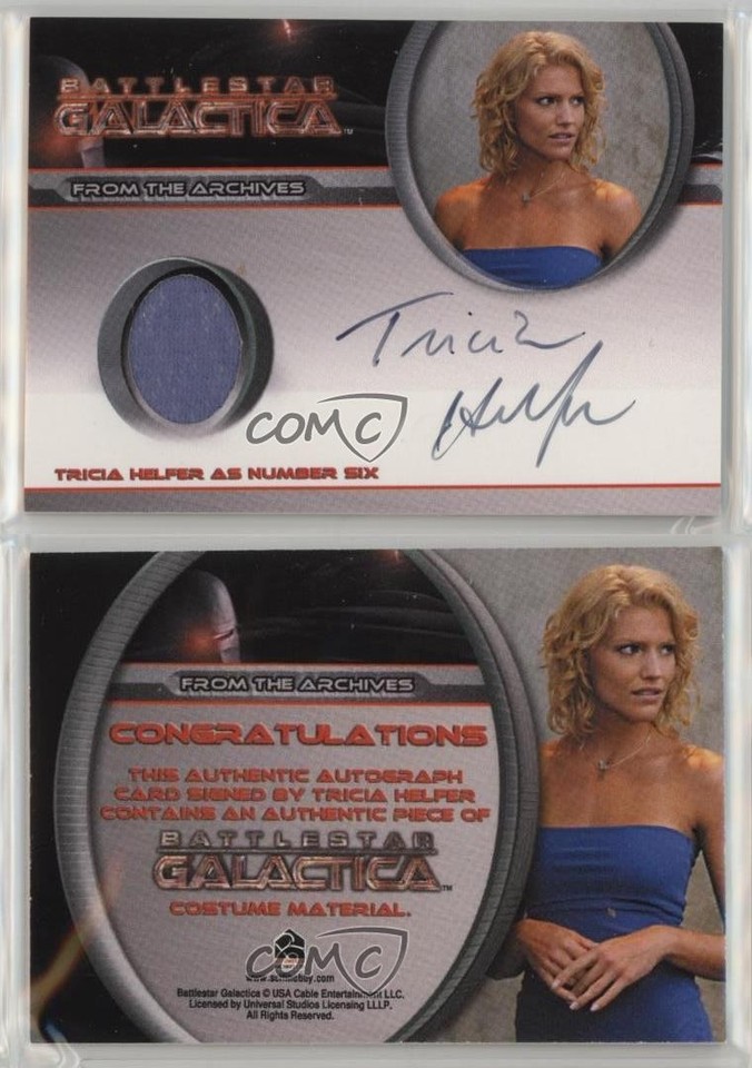 2008 Battlestar Galactica Season 3 Tricia Helfer as Number Six Auto ...
