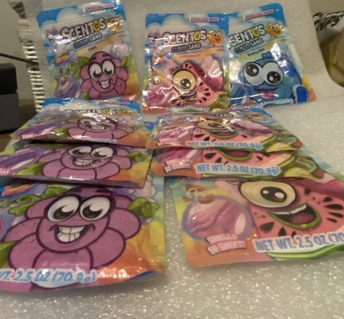 Scentos Cloud Sand Scented Lot Of 9 Grape Blueberry Watermelon 2.5 ...