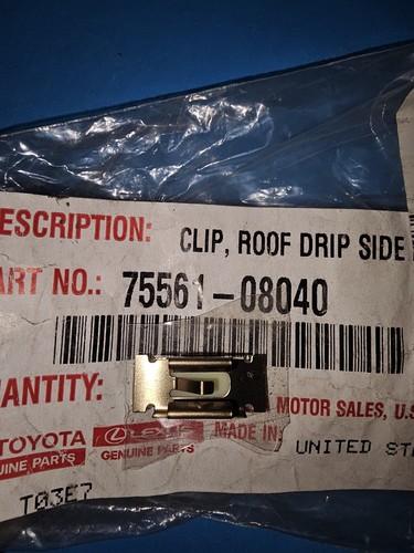 NEW OEM Genuine Toyota Drip Molding Clip 75561-08040 (B2) | eBay