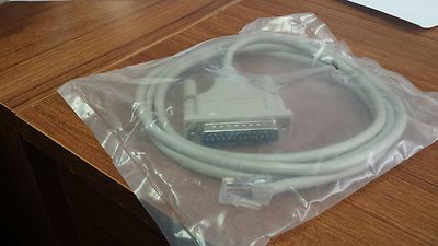 LOT OF 2 PCS MOXA CABLE 150cm RJ45 10PIN TO MALE DB25 RS232 1.5 METER ...