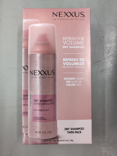 Nexxus Volume Dry Shampoo with Pearl Extract, Refreshing Mist, 5 oz, 2 ...