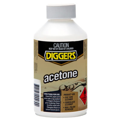 Diggers ACETONE Widely Miscible & General DIY Clean-Up Quick Drying ...