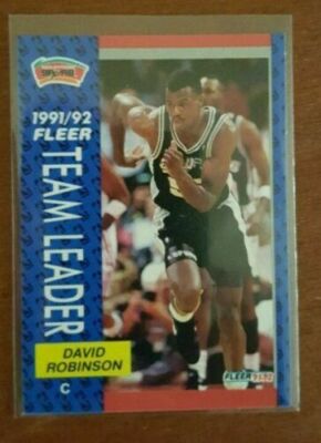 1991-92 Fleer: #395 David Robinson, San Antonio Spurs Basketball Card ...
