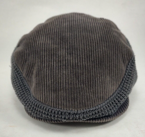 VINTAGE COUNTRY CLUB GELFER SCOTLAND MENS GRAY FLAT CAP STRETCH FIT 100 ...