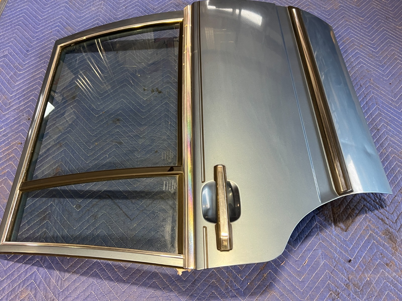 1984-1989 Volvo 740 760 Sedan Blue Metallic Rear Passenger Right Door ...