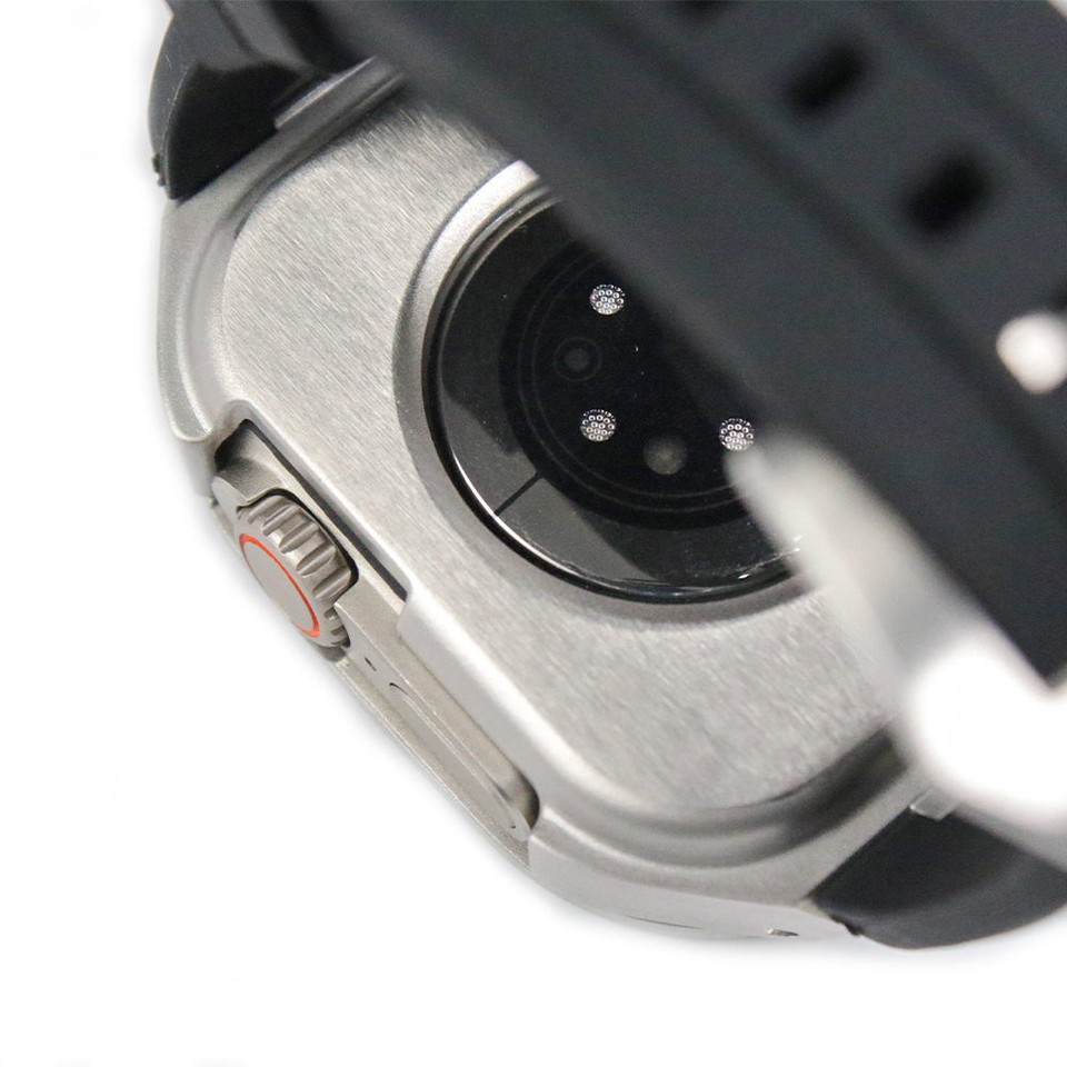 for Apple Watch Ultra 49mm 316L Stainless Steel Mod Kit Set Cas Band ...