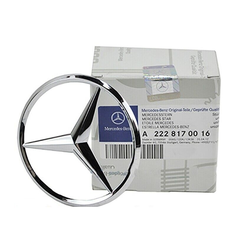 Mercedes Rear Trunk Chrome Star Emblem Sign For W222 S550 S560 S450 S63 ...