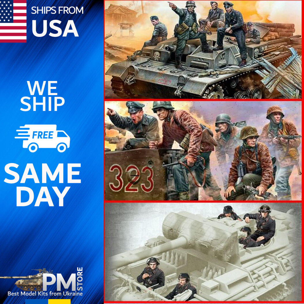 Bundle Lot of German StuG III Crew Series 3 1/35 Master Box 35201 35218 ...