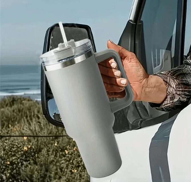 40oz Insulated Stainless Steel, Reusable Water Travel Mug For Outdoor ...