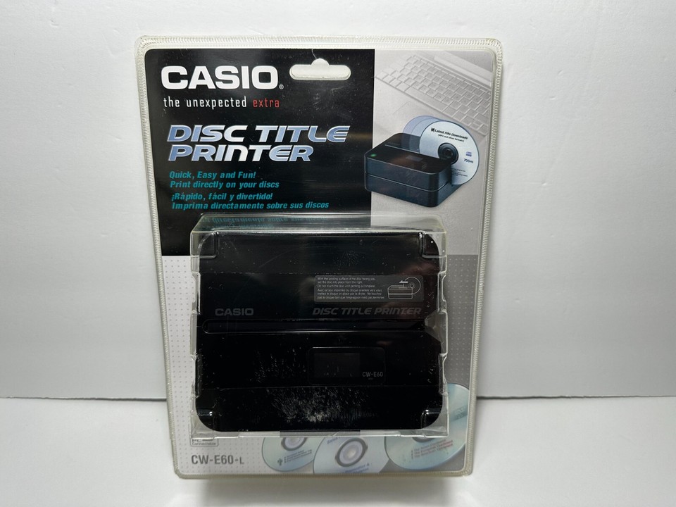🔥🔥Casio CW-E60-L CD DVD Disc Title Thermal Printer new🔥🔥 | eBay