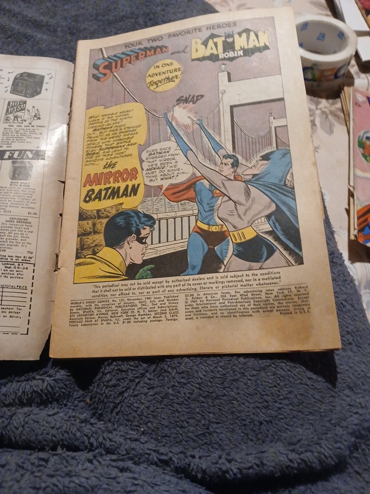 World's Finest Comics 121 Xanu! Tommy Tomorrow Murphy Anderson! 1961 DC ...
