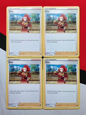 Zisu Trainer 159/189 Astral Radiance x4 Pokemon Playset 4x | eBay