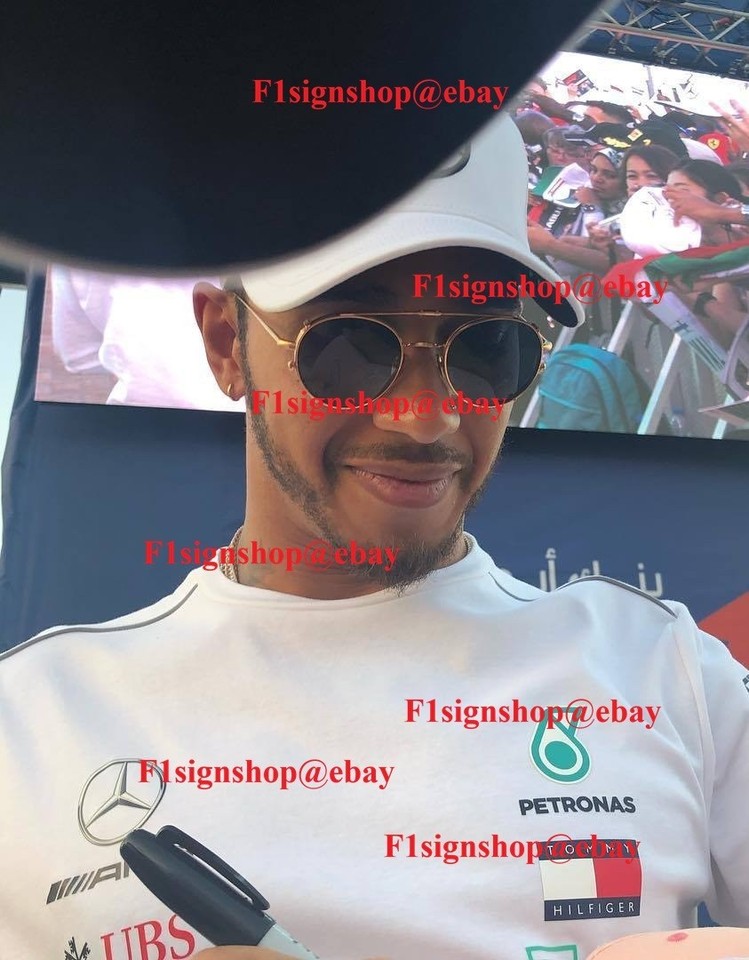 Lewis Hamilton signed photo Mercedes 2017. World Champion. COA . | eBay