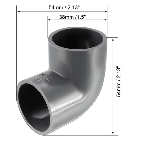 PVC Pipe Fitting 32mm Slip Socket 90 Degree Elbow Coupling Connector ...