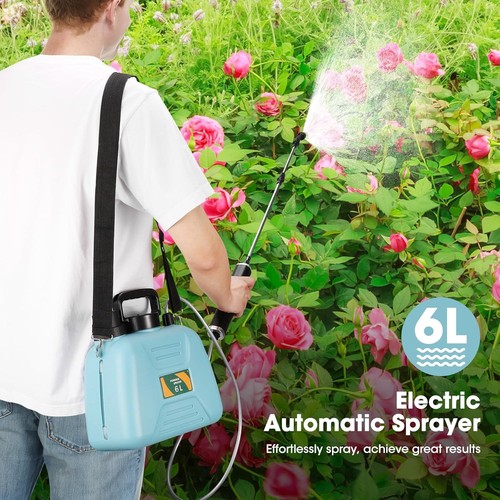 Electric Pressure Sprayer 6L,Battery Powered Garden with 3 Mist... | eBay