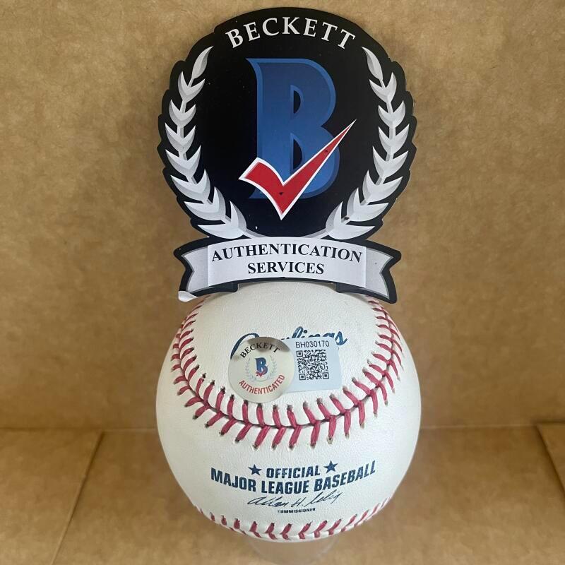 JERRY MANUEL EXPOS/METS SIGNED AUTO M.L. BASEBALL BECKETT AUTHENTICATED ...