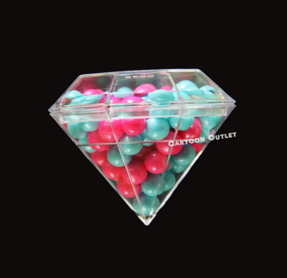 12 pc Princess Birthday Party Favors Diamond Fillable Mini Candy ...