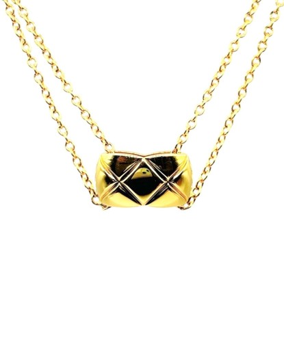 Authentic CHANEL Coco Crush Necklace K18YG J11360 Yellow Gold With Box ...