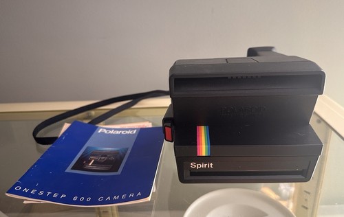 Vintage Polaroid Onestep 600 Series Instant Land Camera Black Rainbow ...