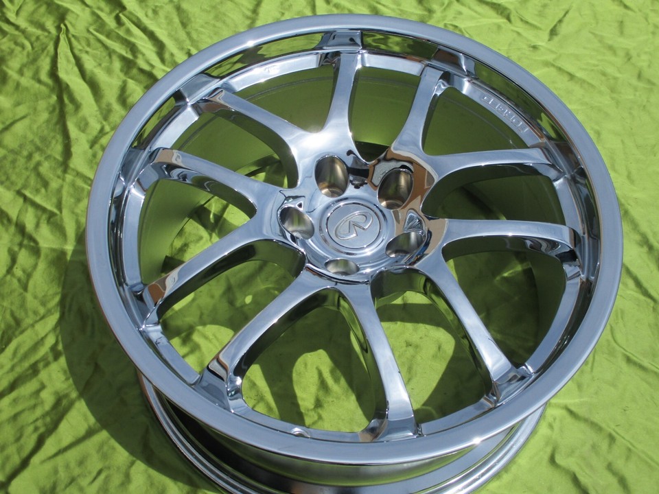19" Infinity G35 OEM FORGED Chrome Wheels 73683 | 30 Offset | 8.5" Rim ...