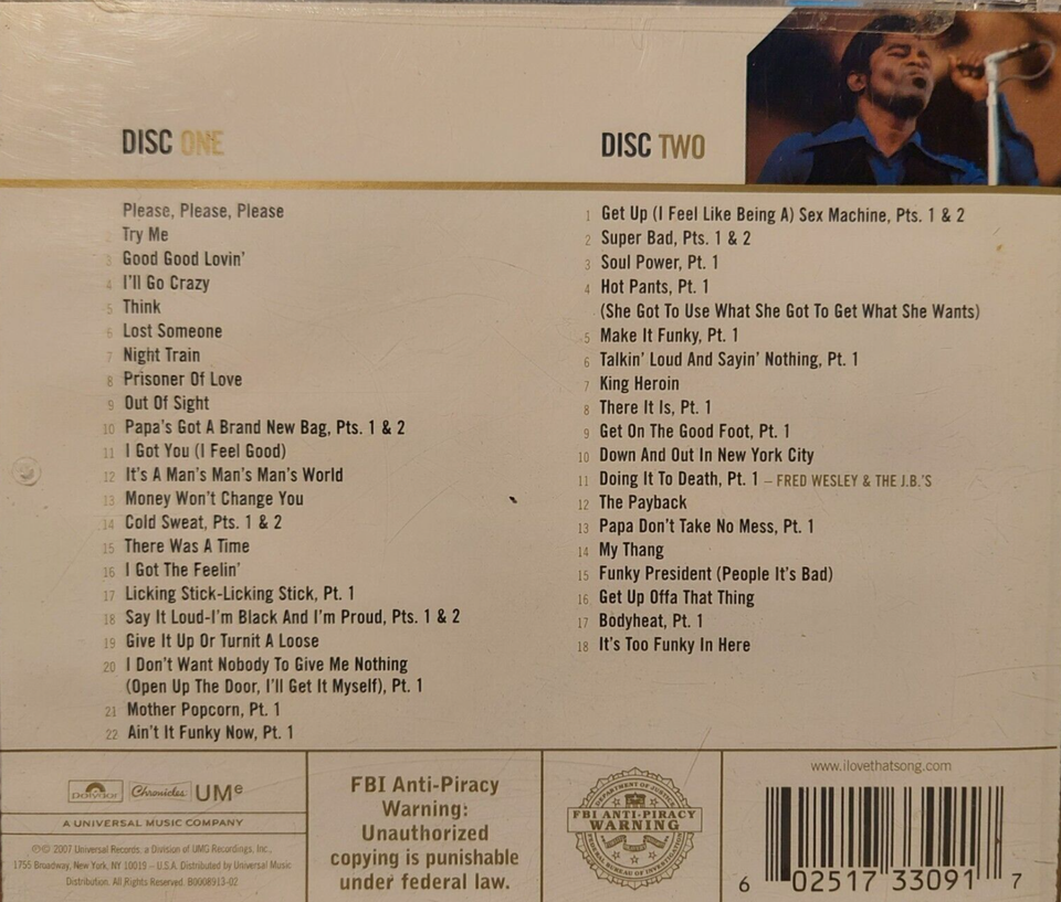 James Brown : Gold 2 Disc Set - Audio CD | eBay