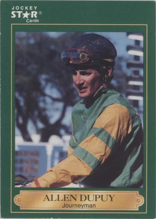 1991 Horse Star Jockey Star Cards - Allen Dupuy #78 for sale online | eBay