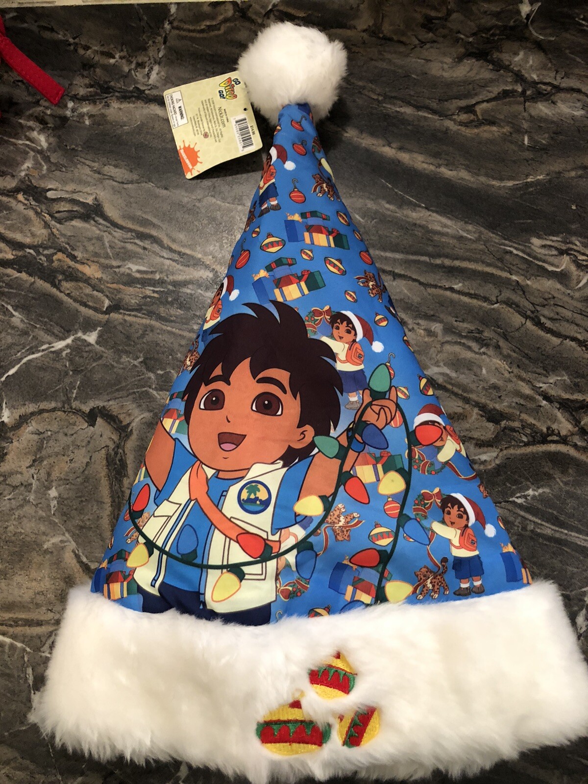 NWT Go Diego Go Santa Christmas Hat Dora Cousin | eBay