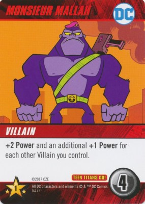 MONSIEUR MALLAH DC Comics Deck Building Game card TEEN TITANS GO! | eBay