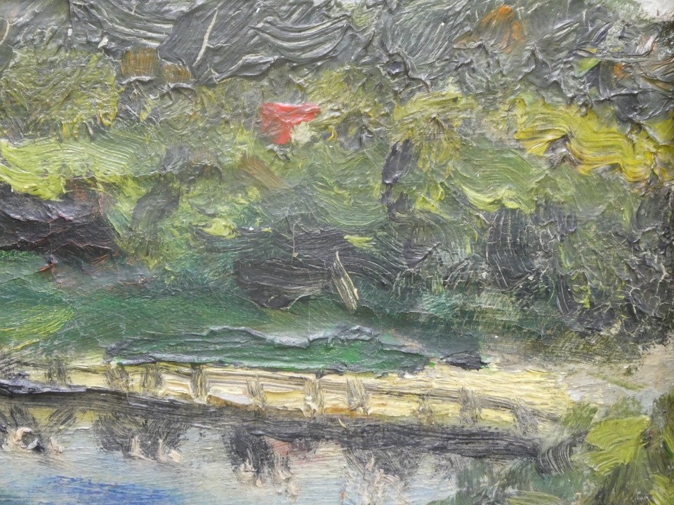 Post War British Impressionist Oil Painting. Milverton Golf Course ...