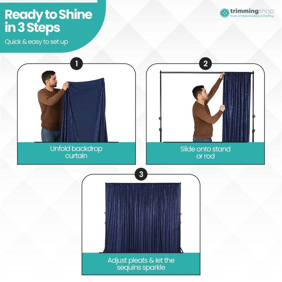 Sequin Backdrop Wall Curtains Wedding Birthday Event Party Background ...