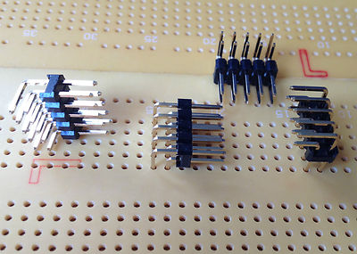 10 Way 5x2 Right Angle PCB Header 2.54mm Pitch Gold Plated Multi Qty ...