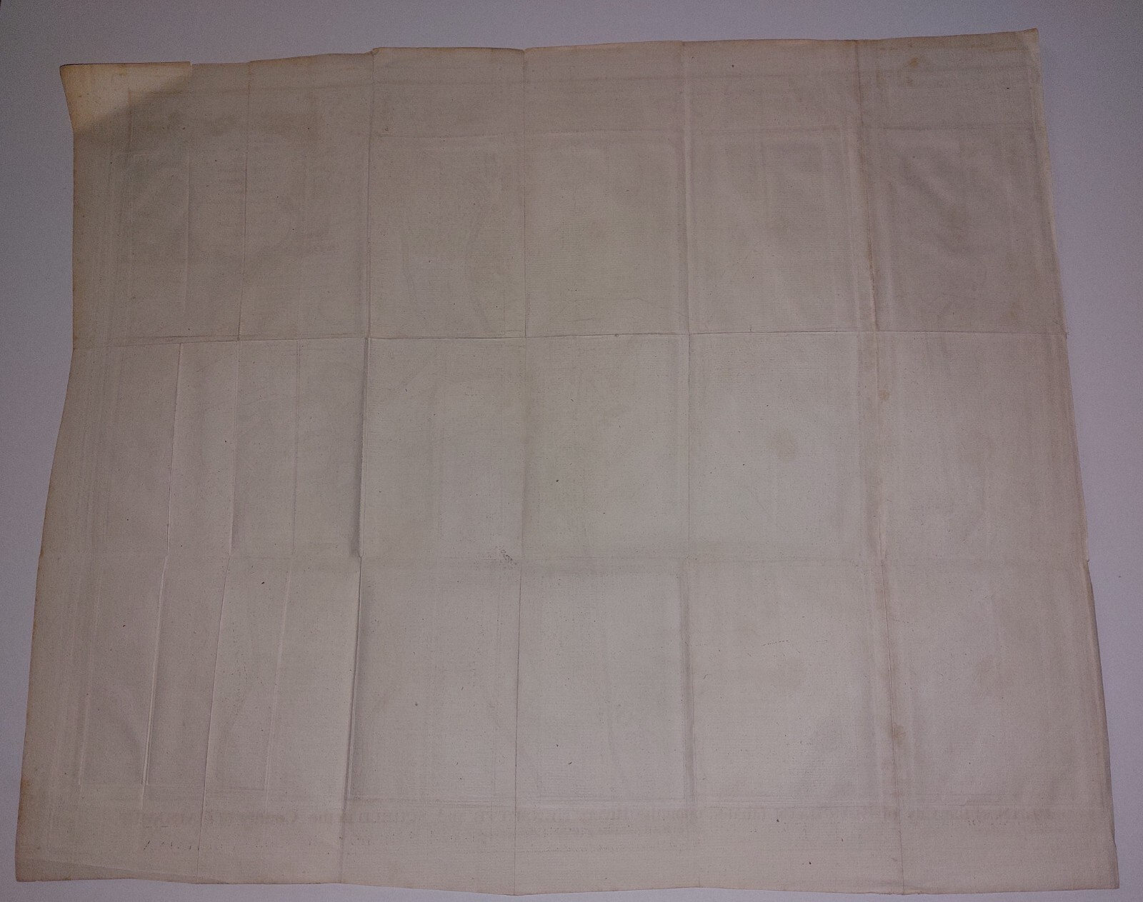 Mapa SXVIII Plan Batalla del Asedio Bouchain Calais Francia [1745 ...